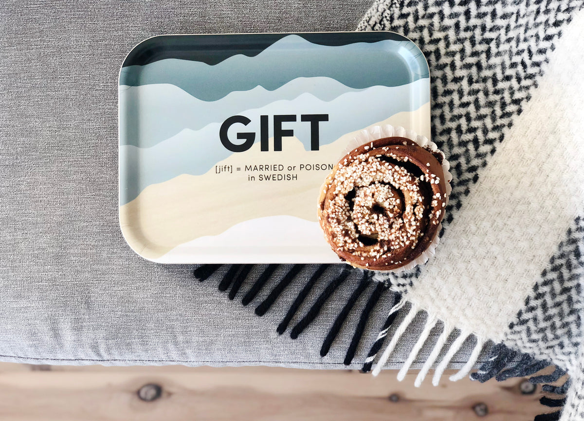 Swedish Words Tray - GIFT 27x20cm – Fika